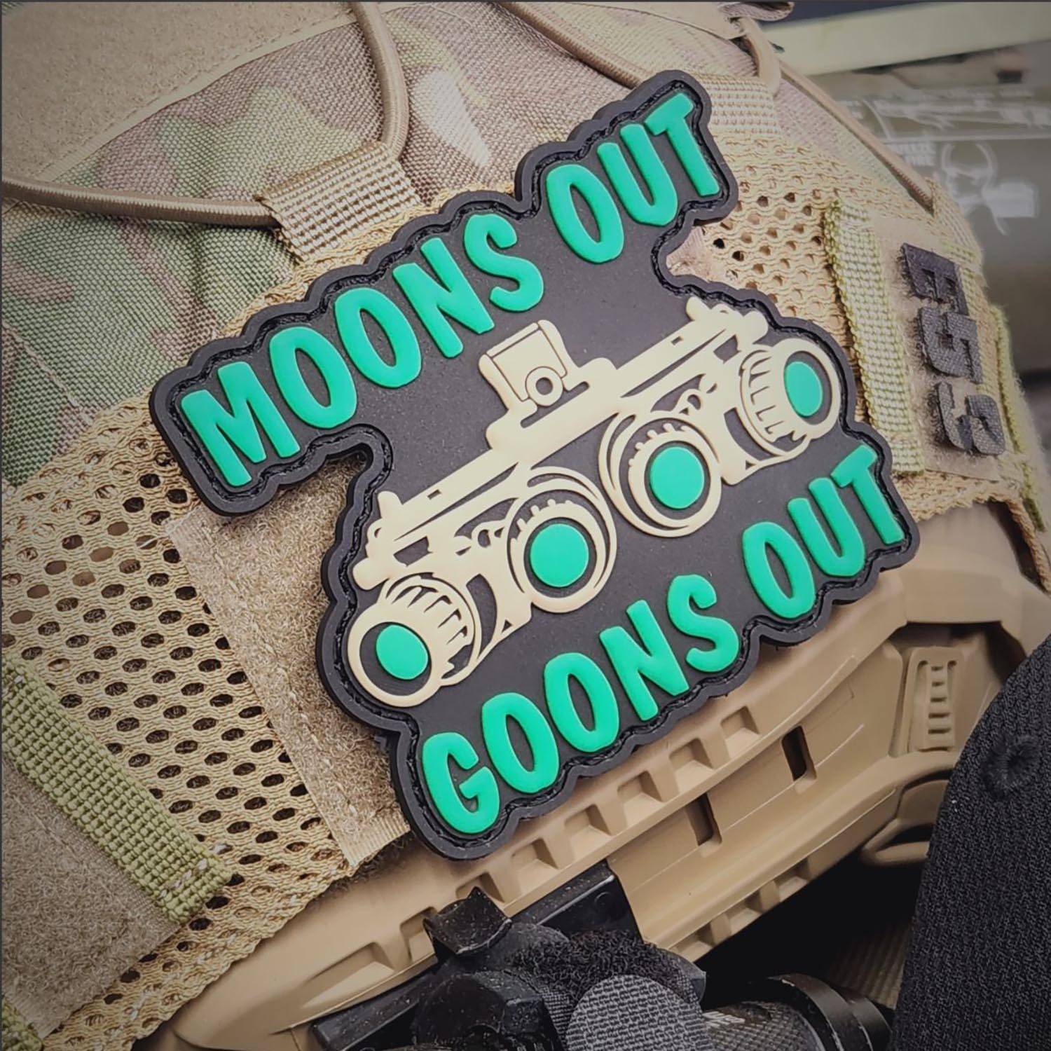 "Moons Out Goons Out" Glow in the Dark PVC Patch