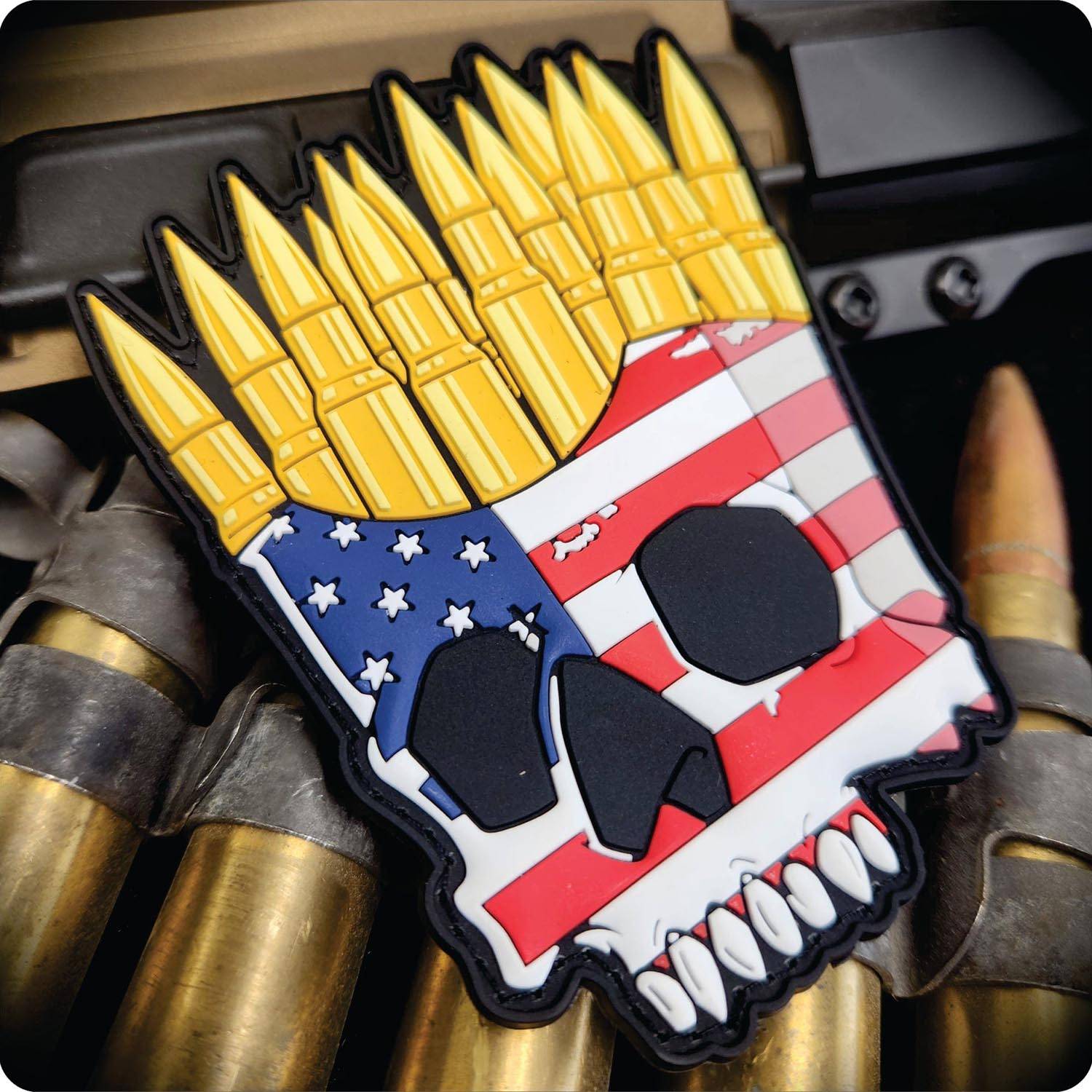 American Flag Freedom Fries 3.75" PVC Patch | Galls