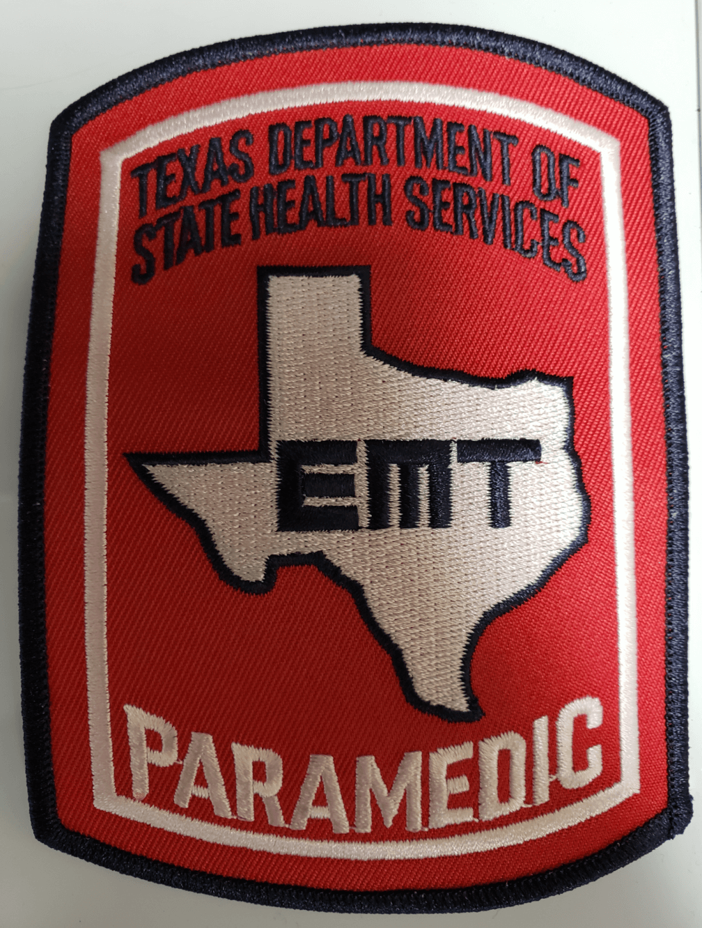 UX524 - TX STATE DEPT OF HEALTH SERVICES PARAMEDIC SHOULDER EMBLEM at Galls