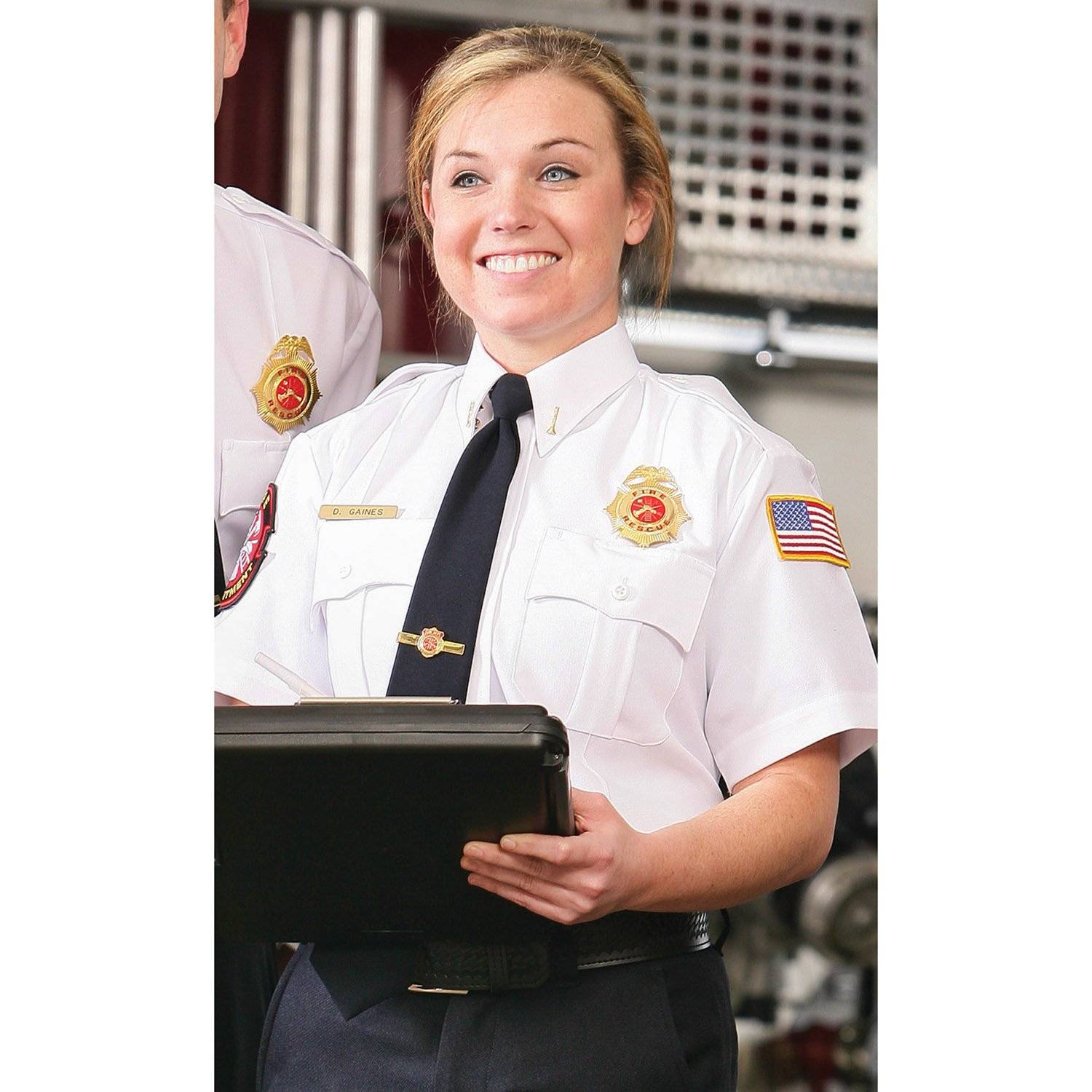 LawPro Short Sleeve Polyester Solid Women's Shirt